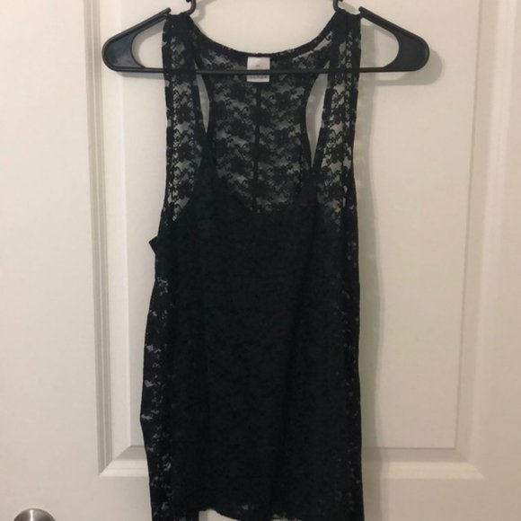 hinge | Tops | Lace Racerback Tank M | Poshmark